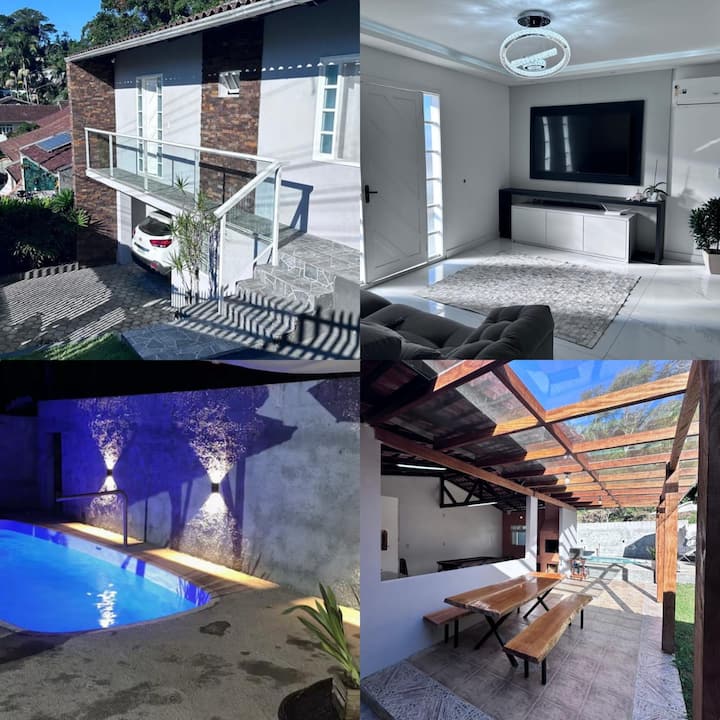 Ampla Casa C/piscina Térmica C Hidro Sinuca - Blumenau