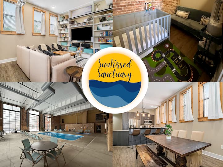Sunkissed Sanctuary + Pool + Hot Tub +Centrallofts - South Haven, MI