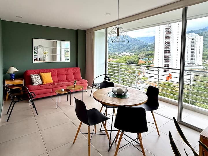 Moderno Y Acogedor Apartamento Con Terraza - Piedecuesta