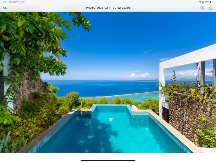 Villa Mateata  Punaauia Papeete Vue Lagon - Tahiti