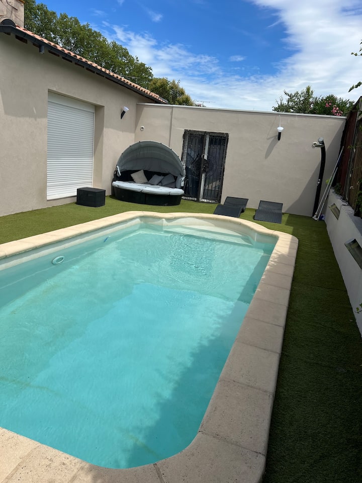 Adorable Logement Avec Piscine - Vendargues