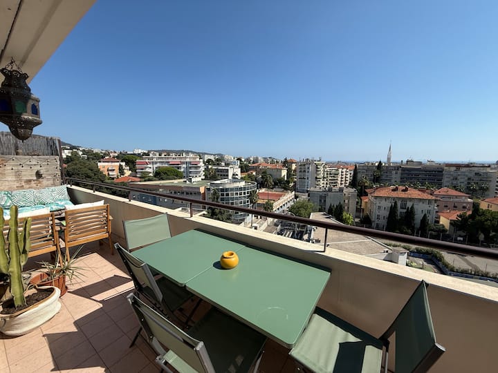 Appart Dernier éTage, Vue Mer Avec Parking, Nice. - Beaulieu-sur-Mer