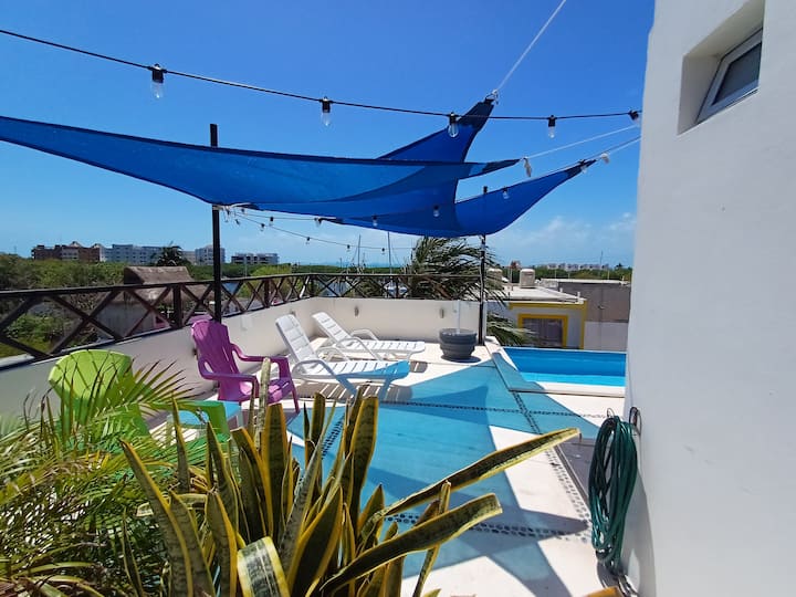 Nautica Apartment, Four Guests And Shared Pool - Isla Mujeres