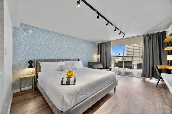 Cozy & Chic Island King Studio-central Waikiki. - Honolulu