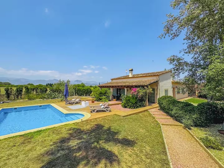 Maison De 6 Chambres, Piscine, Vue Sur La Montagne - Alaró