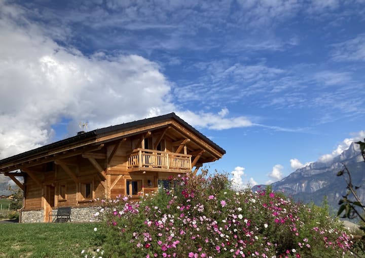 Chalet Récent Vue Panoramique Sur Le Mont-blanc - Combloux