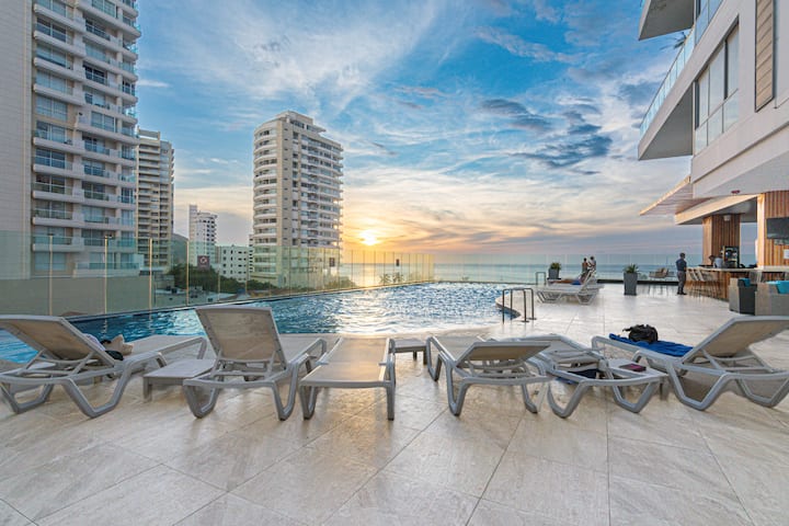 Modern Sea View Apartment | Grand Marina - Santa Marta, Colombia