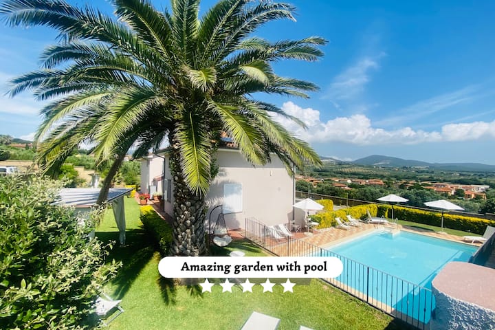 [Great View] Elegant Apartment With Garden And A/c - San Vincenzo