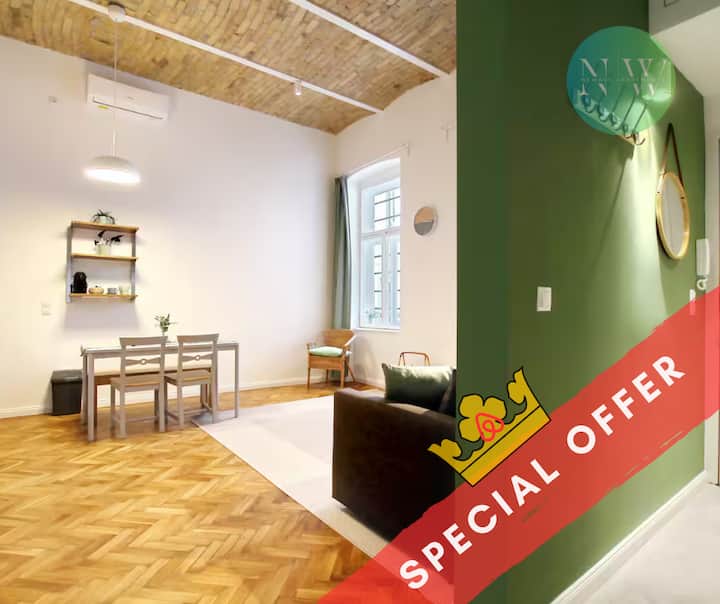 Modern Green Apt W Free Parking, Projector+netflix - Budapest