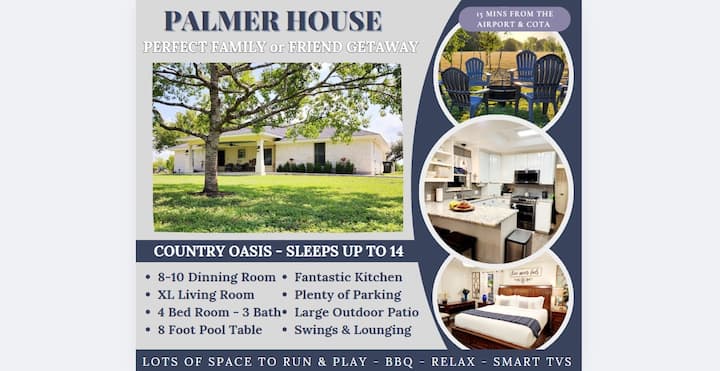 《Palmer House - Sleeps 14- Jacuzzi Spa - Private》 - Buda