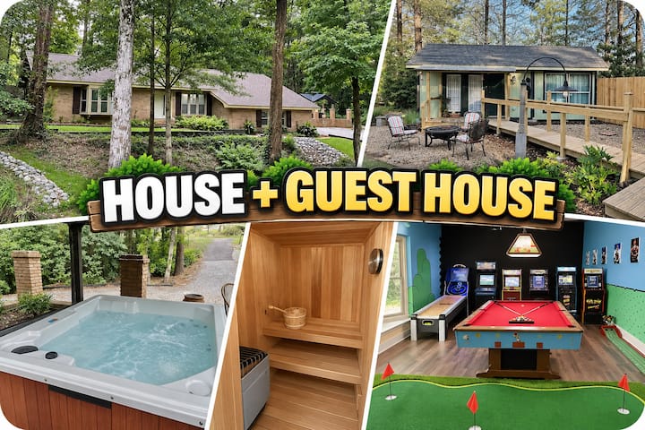 Home & Guesthouse (Pool) Arcade (Hot Tub) Sauna - Hattiesburg, MS