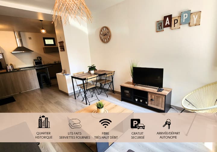 "Cozy Zen" - T2 • Res. Calme - 6 Personnes - Tours