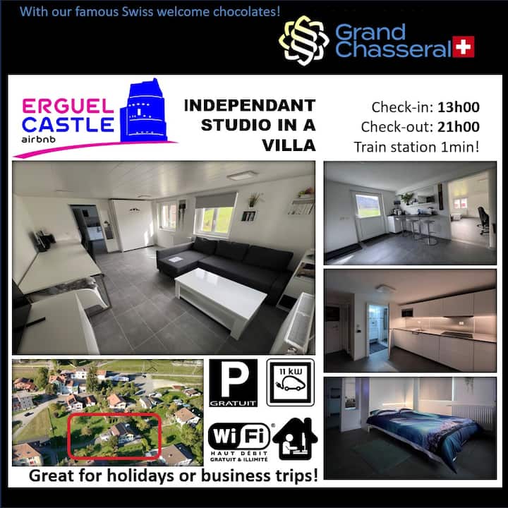 Studio Indépendant Avec Borne De Recharge 11 Kw - Les Breuleux