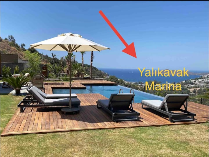 Bodrum Luxury Villa | Sea View | Private Pool - Yalıkavak