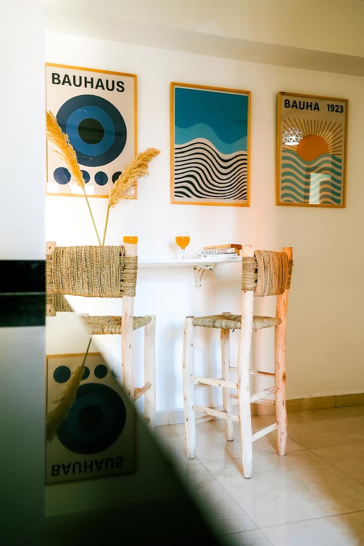 Ocean Central Apartment 1 Min Walk To Beach +Fiber - Essaouira