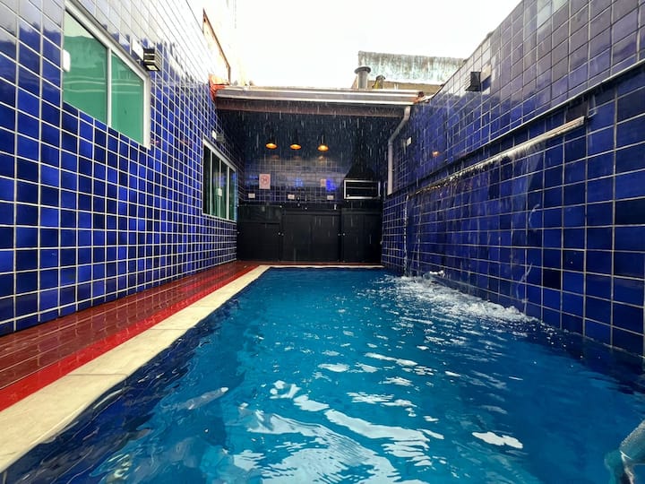 Casa Faustosa Jovial Proporcionando Lazer. - Praia Grande