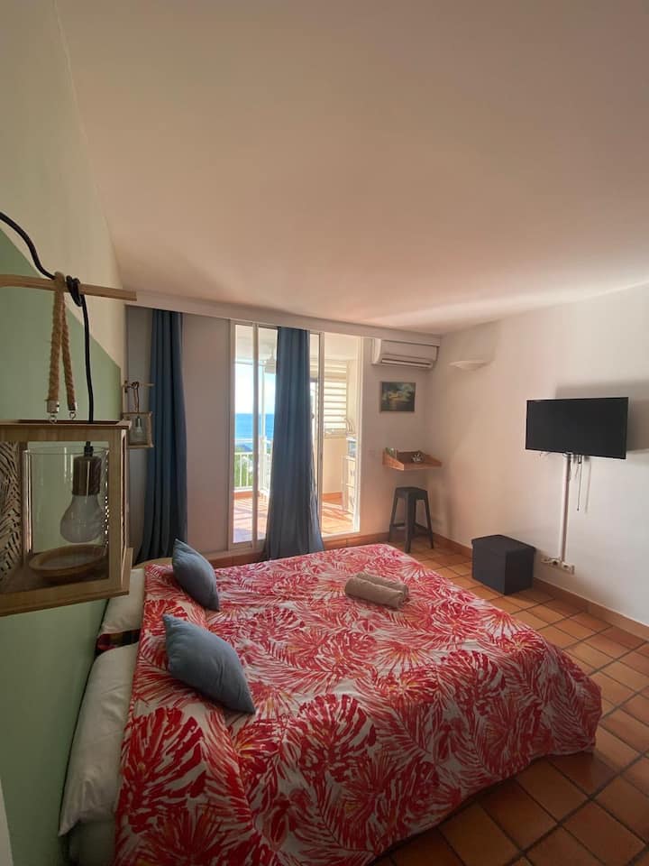 Studio Paisible Avec Piscine, Pas Loin De La Plage - Martinica
