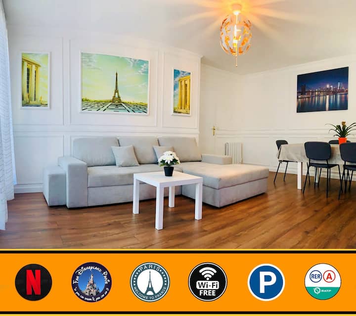 Luxueux Appartement à Côté De Rer Paris/disneyland - Torcy