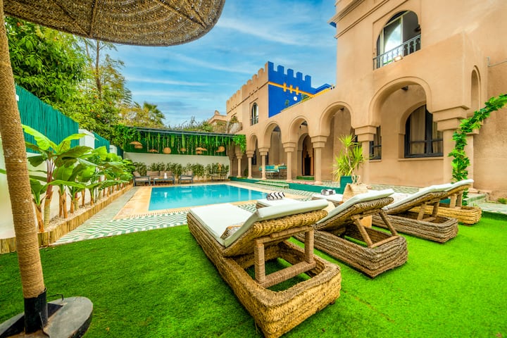 Villa Majorel Piscine Privée Sans Vis A Vis 4suits - Morocco