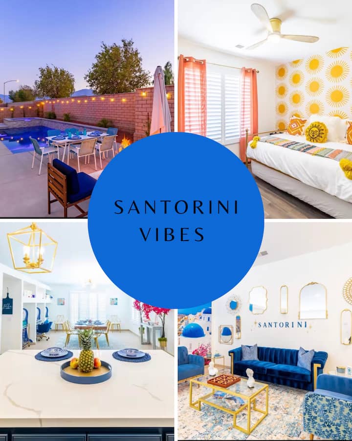 Santorini ! Perfect For Large Families W/pool - 인디오