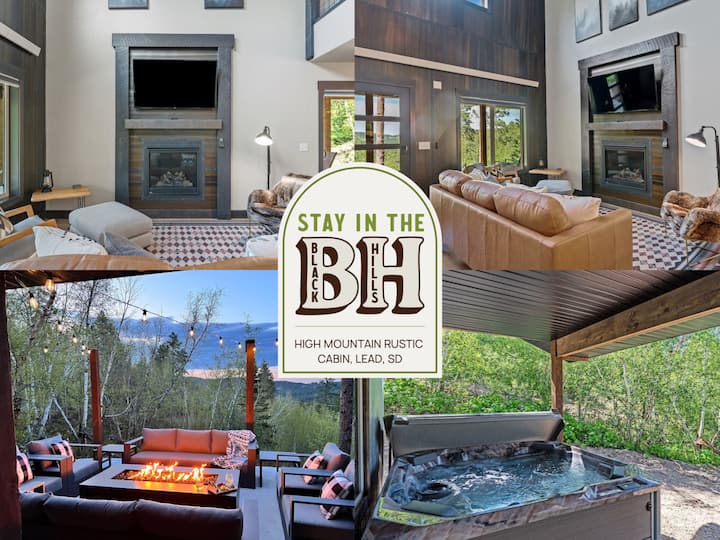 High Mountain Rustic Cabin- Hot Tub- Game Loft - Deadwood, SD