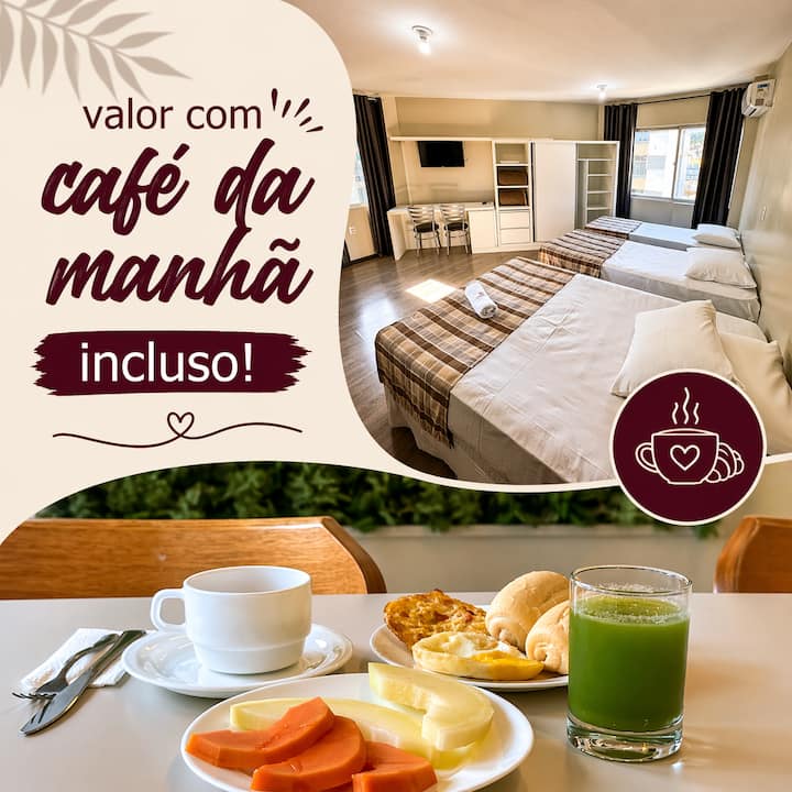Flat Até 3 Pessoas - Hotel Zata/criciúma Sc - Criciúma