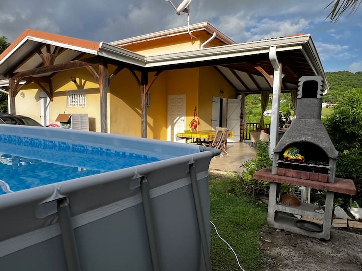 Jolie Villa Créole Bbq + Piscine à 1km De La Plage - Martinique