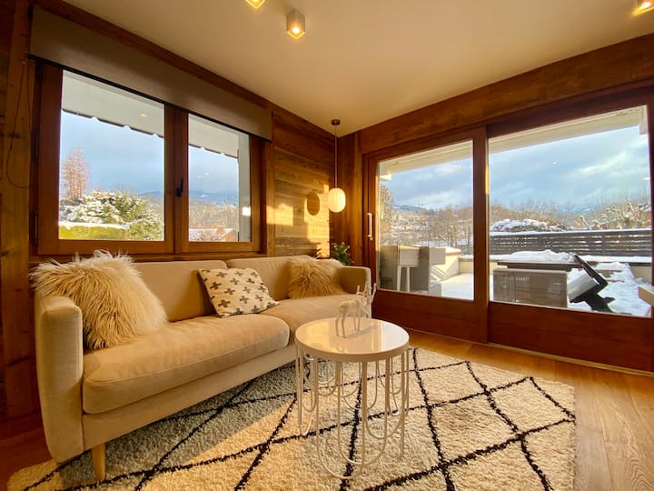 Superbe Appartement Au Pied Des Pistes -  Megève - 梅傑夫