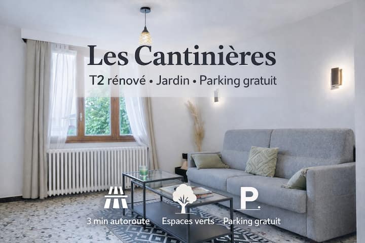 Les Cantinières T2 Rénové * Jardin & Parking - Bourgoin-Jallieu