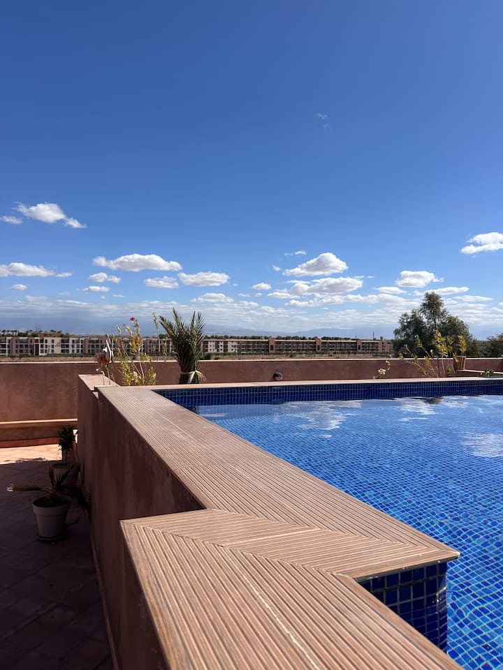 Hivernage, Appartement Avec Piscine, Vue Sur Atlas - Marrakesh