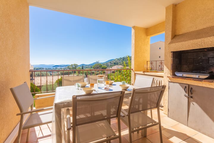 Appartement Vue Mer Climatisation Wifi Piscine - Plage de Pampelonne