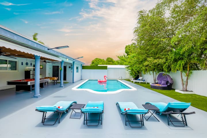 Dreams Villa | Pool | 12 Ppl | Games |Top Location - Miramar, FL