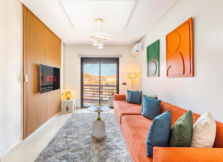 ÉLégant 2 Ch Au Centre-ville | Piscine | Wi-fi - Marrakech