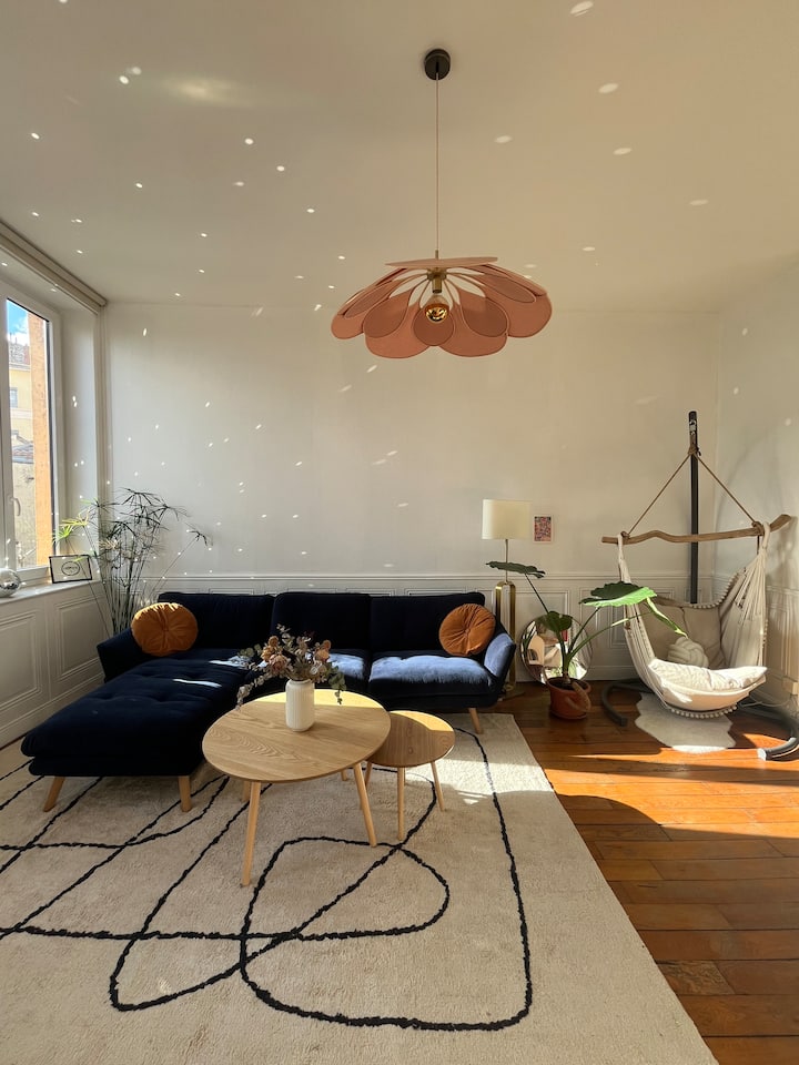 T2 Oasis De Charme Calme Et Ensoleillé Avec Vue - 里昂