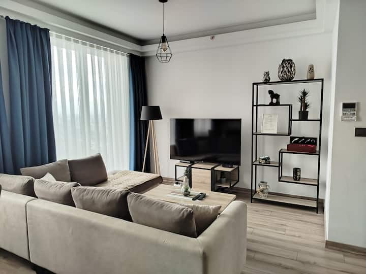 18th Floor Sunrise Condo With Pool/gym/parking. - Skopje