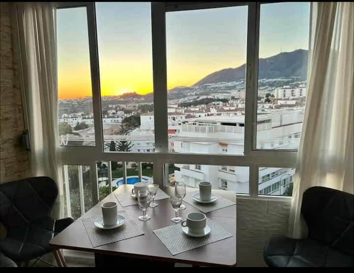 Precioso Apartamento Con Piscina Y Jardines - 베날마데나