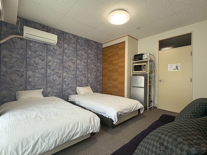 【203】ツインルーム・シャワー室(シングルベッド2台)/金沢城公園近く・観光地へのアクセス良好 - Kanazawa