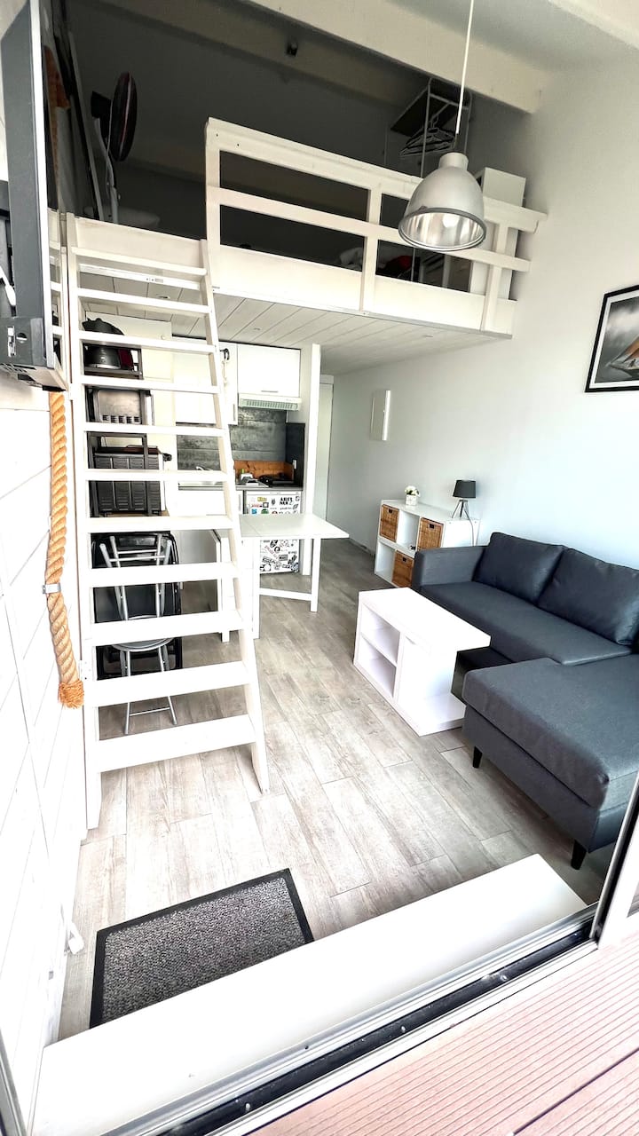 Studio Mezzanine Avec Pleine Vue Sur L'océan 40vol - Lacanau