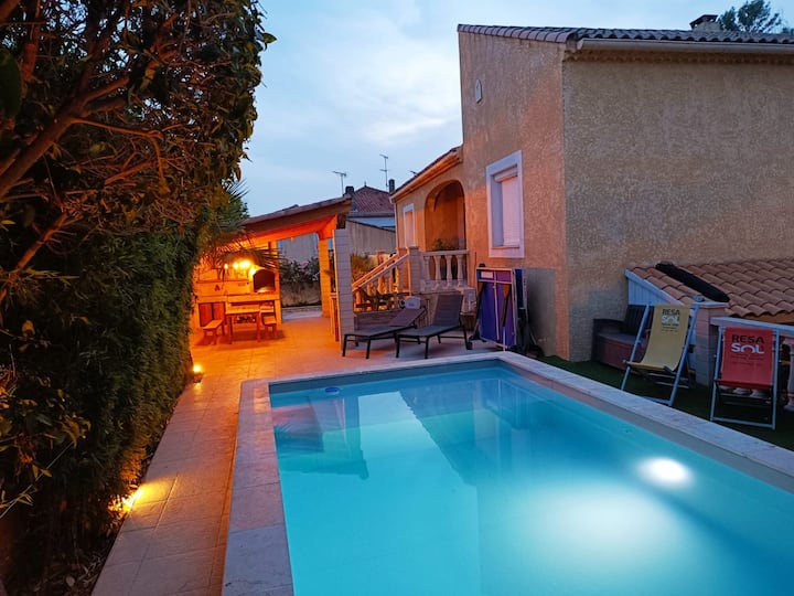 Grande Villa Avec Piscine Chauffée Toute éQuipée - Sausset-les-Pins