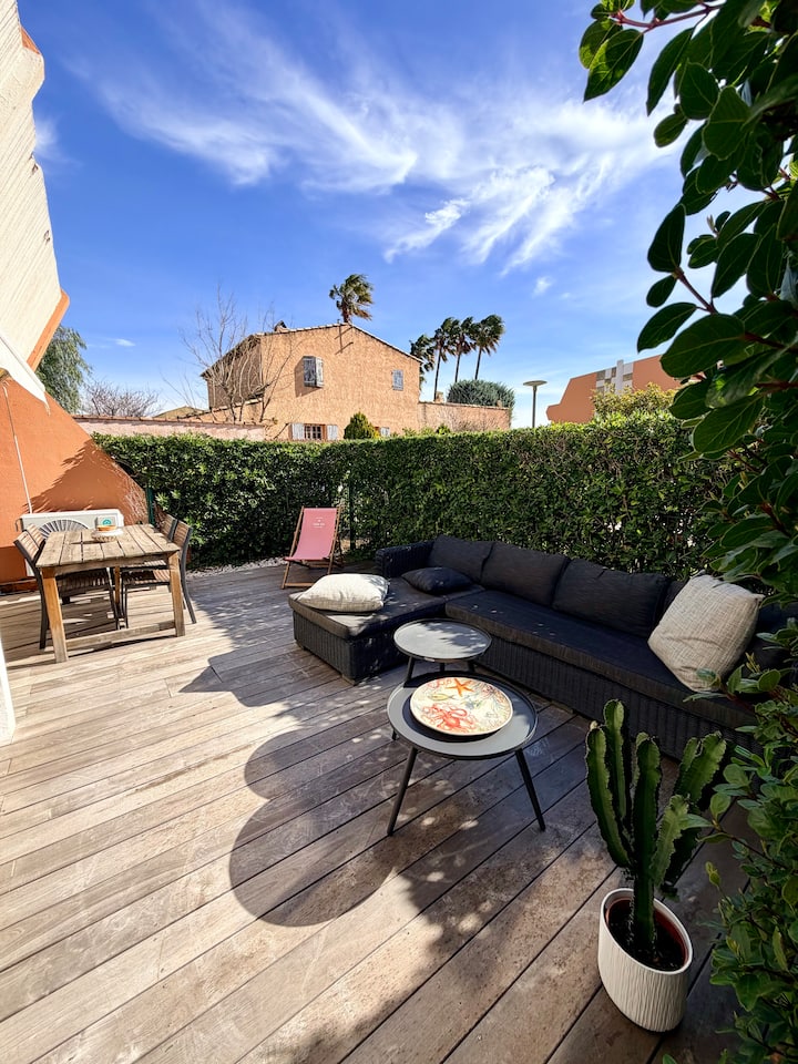 T3 Rez Jardin 2ch. Casa Oia Clim Piscine Parking - Bandol