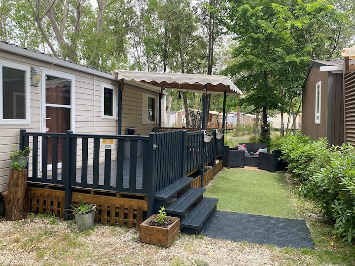 Mobil Home Dans Camping 3* Avec Piscines - Agde