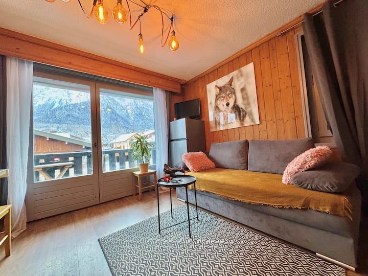 Vue Montblanc |Parking|central|5mn Piste 2 - Les Houches