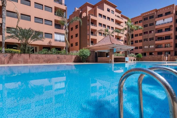 Lovely Apartment, 2-bedrooms & Swimming Pool - Marrakesh