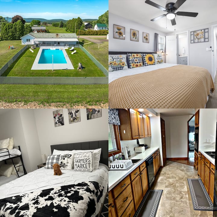Country Escape W/private Pool! 10 Min To Knoebels - Satellite, Elysburg