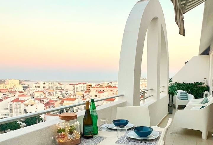 Alegria : Terrasse, Superbe Vue, 300 M De La Plage - Silves