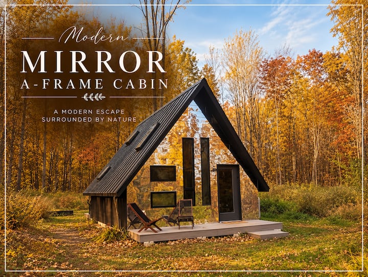 Modern Mirror Cabin Stars Firepit Pets Ok - Mora, MN