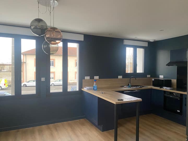 Grand Appart 3 Chambres Terrasse Parking J. Moulin - Montauban