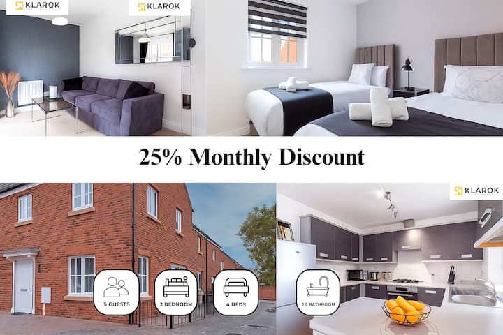 Family-friendly 3br • 6 Guests • Free Parking - Peterborough, Royaume-Uni