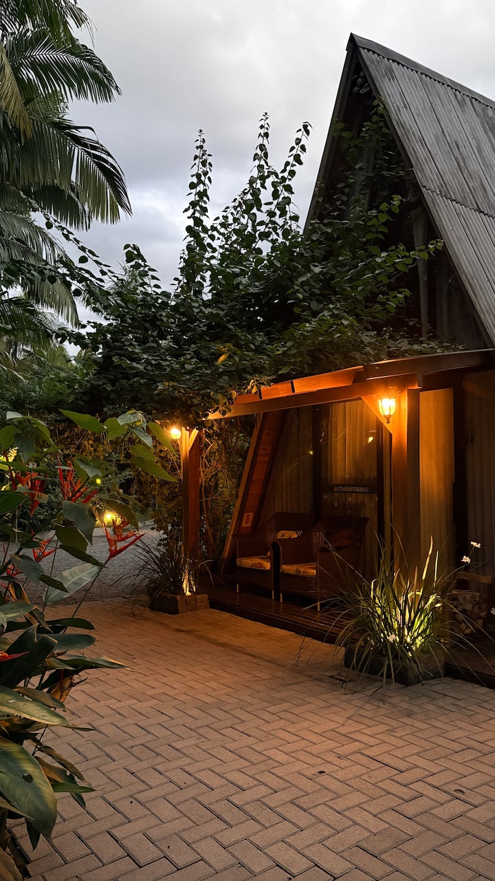 Chalé De Madeira  Com Vista Para O Rio - Pomerode