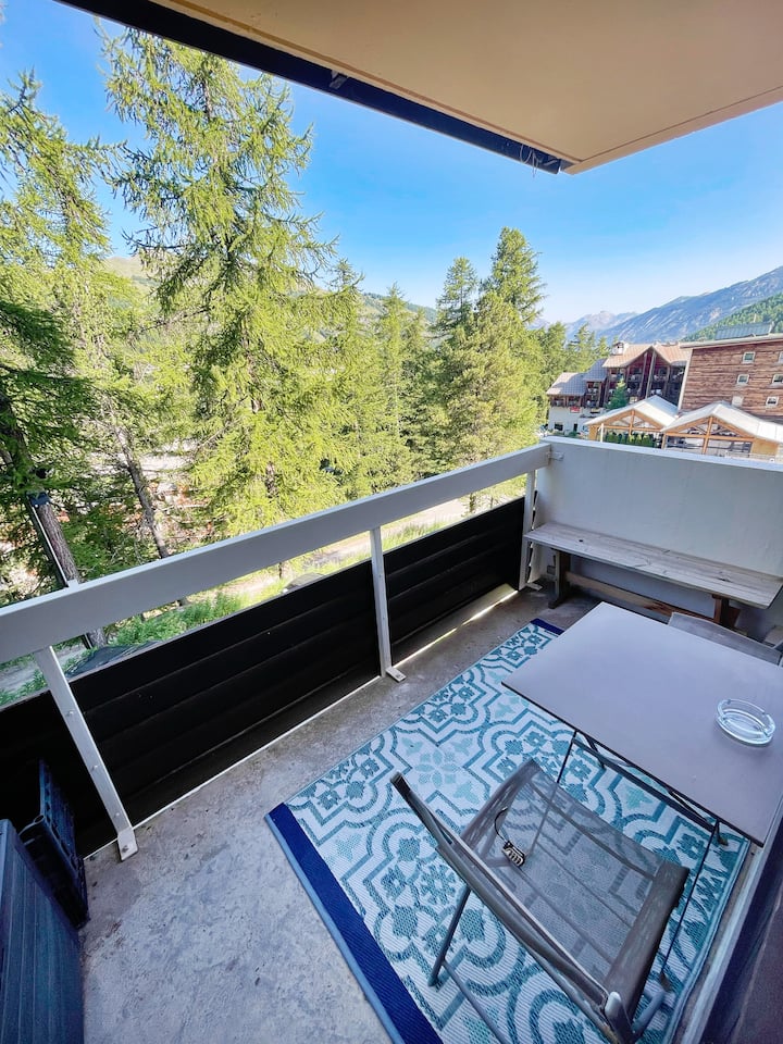 Studio Au Pied Des Pistes Avec Terrasse - Vars